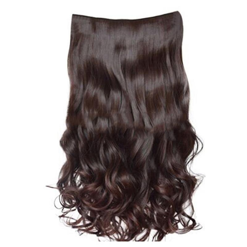 Czbnkzo- Women Sexy Long Curly Hairpiece 5 Clips Heat Resistant ...