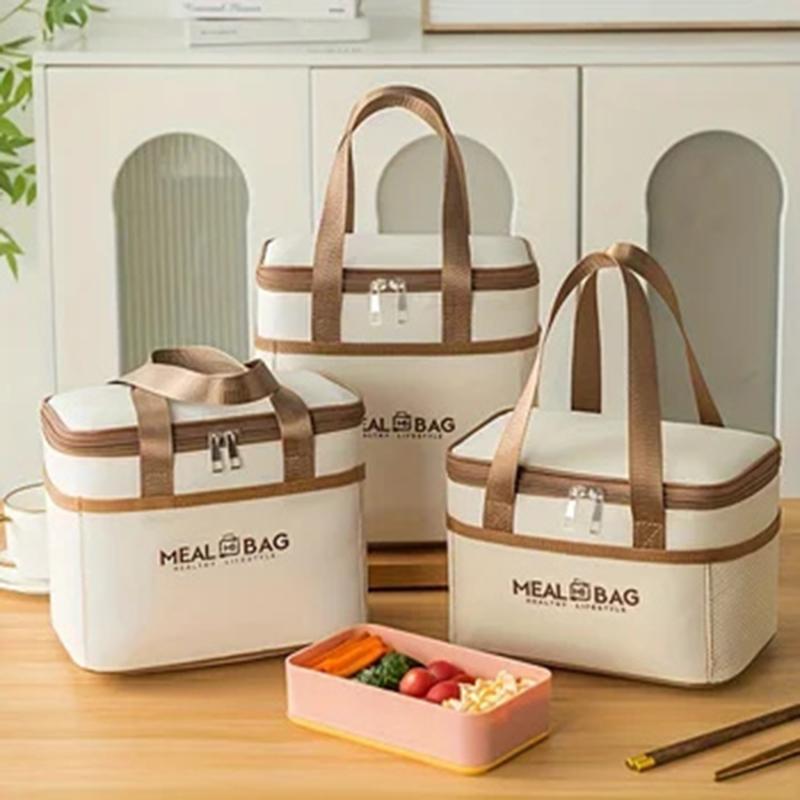 Waterproof Oxford Cloth Lunch Box Insulation Bag Handheld Thick ...