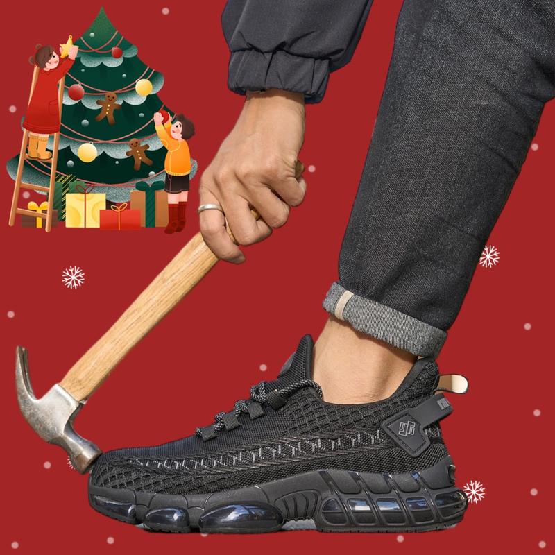 Steel toe shoes are non-slip, puncture-resistant and prevent - TikTok Shop