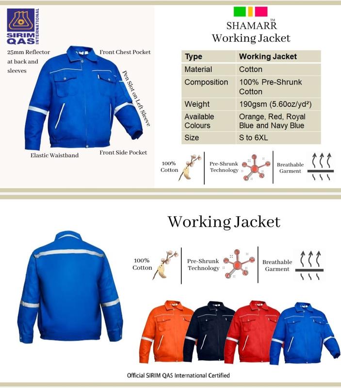 SAFETY JACKET SHAMARR 100% PRESHRUNK COTTON | WORK JACKET | HIGH ...