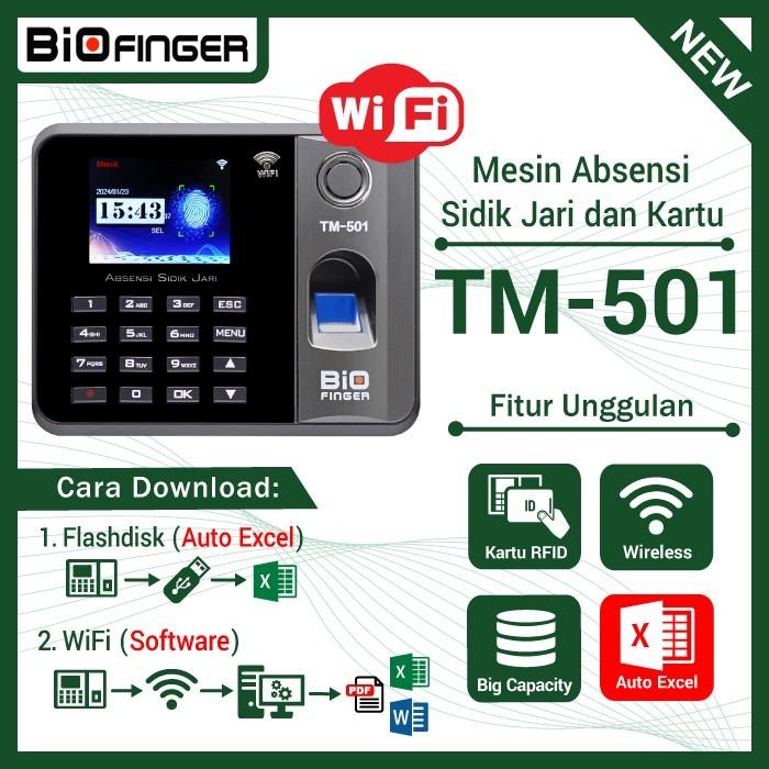 Fingerprint Absensi Jari Kartu BioFinger TM-501 USB WIFI Aut - Shop ...