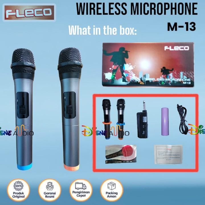 MIC WIRELESS DUET MIC UHF FREE 4 PCS BATERAI MIC+ 1 PCS BATERAI ...