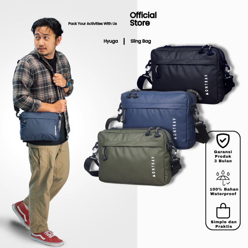 Tas Selempang Pria - Sling Bag Muat Tablet / iPad - Hyuga 4 Liter ...