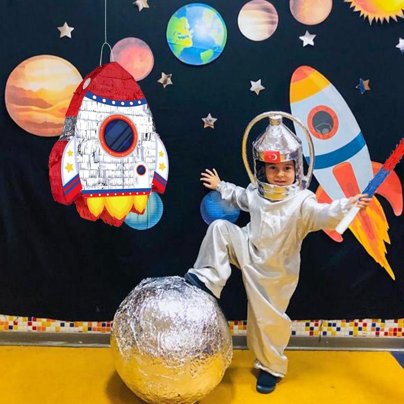 Tungji Rocket Pinata for Kids Birthday Party Rocket Ship Pinata ...