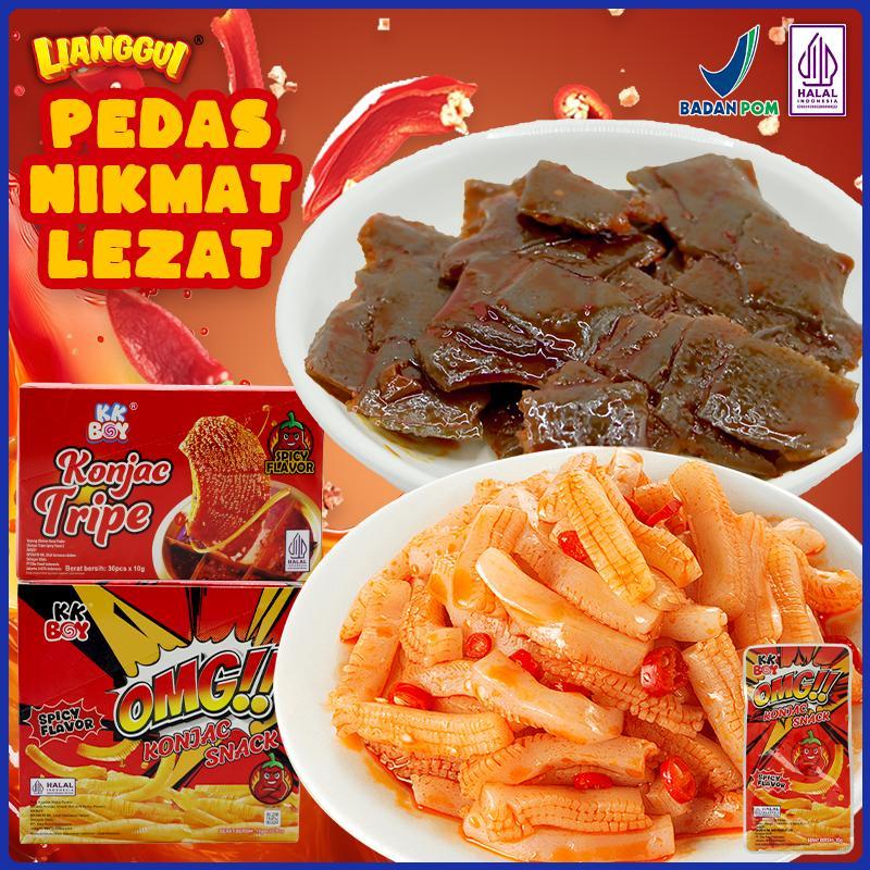 【HALAL】LIANGGUI KONJAC TRIPE KONJAC SNACK SPICY Cocok untuk Piknik Luar ...