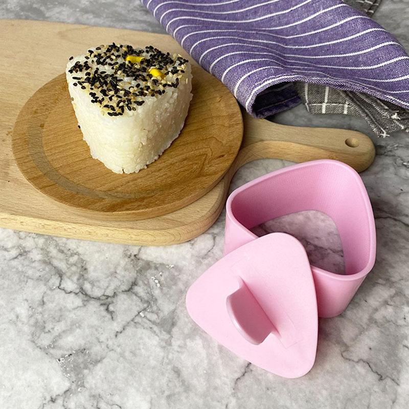 3pcs Rice Ball Mold DIY Japanese Triangle Baby Kids Sushi Rice - TikTok ...