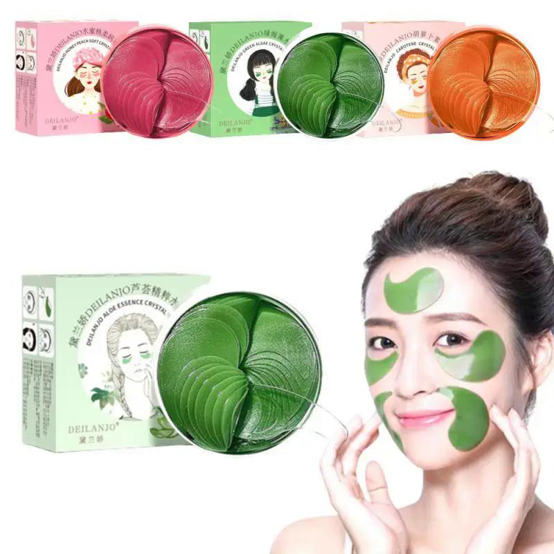 60pcs Natural Aloe Vera Eye Mask Effective Remove Dark Circles Under ...