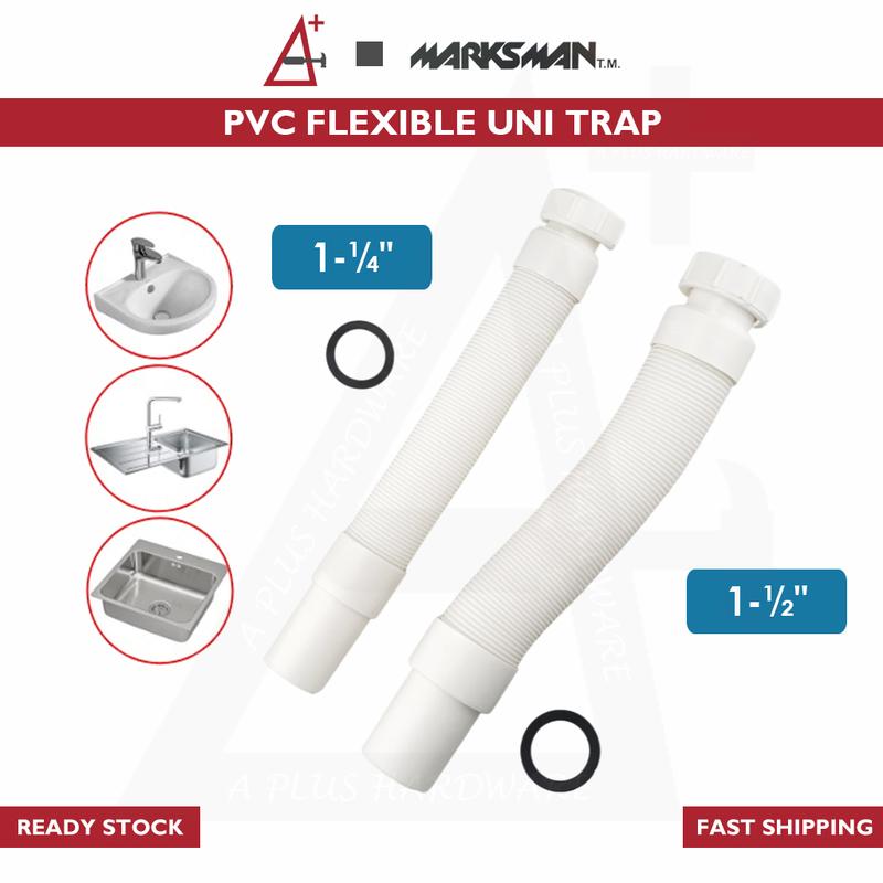 MARKSMAN Flexible Pipe PVC Uni Trap ( 1-1/4'',1-1/2'' ) Kitchen ...