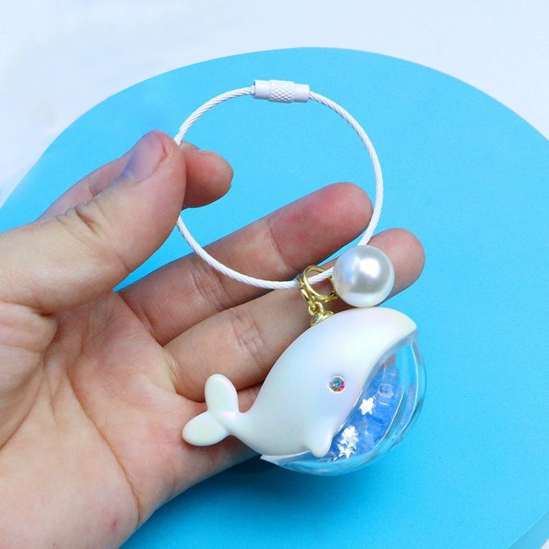 Whale Keychain Small Resin Blue Whale Keyring Pendant Colorful - TikTok ...