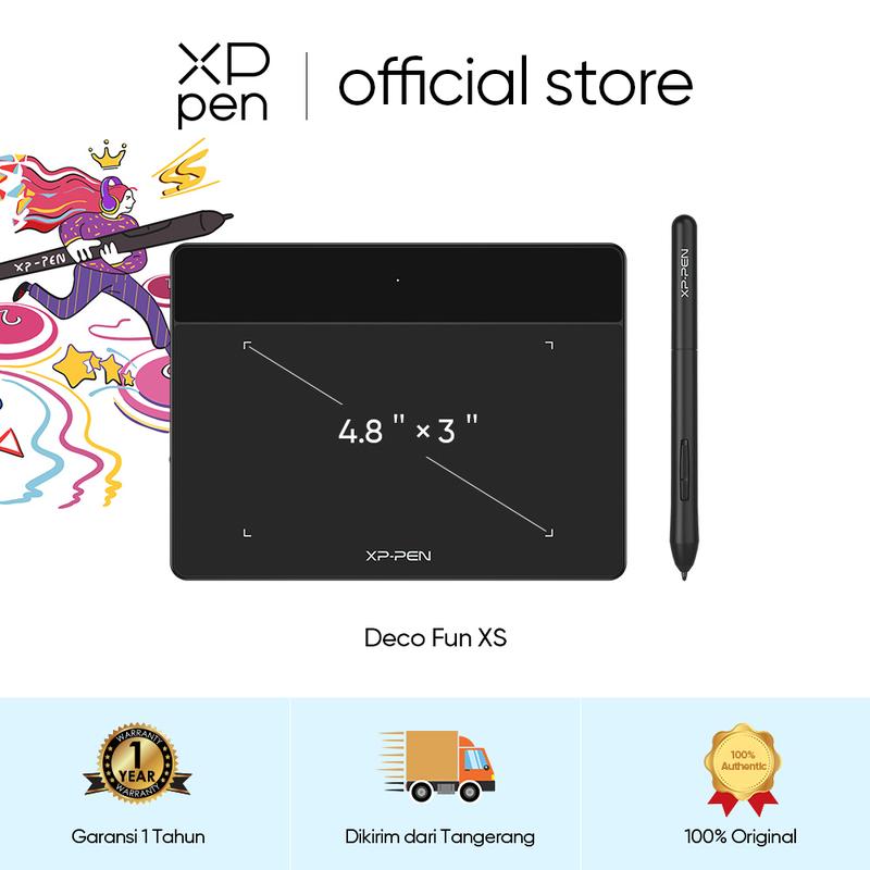 XPPen Deco Fun XS 4.8 x 3 inch Graphics Tablet Digital Drawing - Shop ...