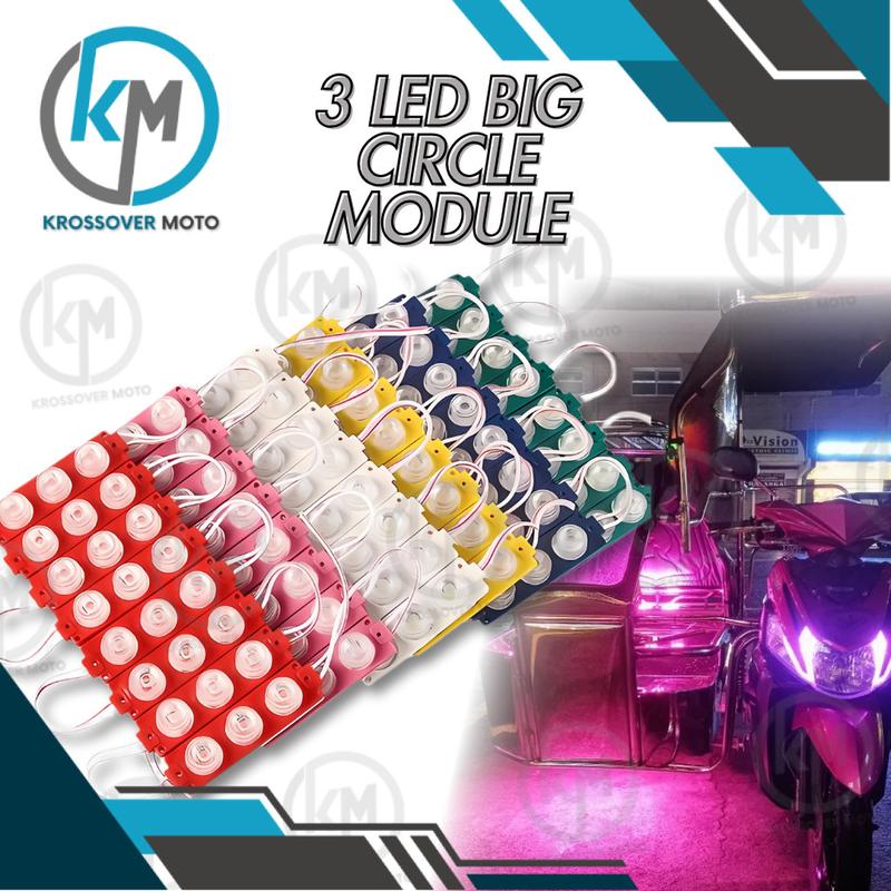 WATERPROOF MODULE 3 LED BIG CIRCLE FOR AUTOMOTIVE/CAR/MOTORCYCLE ...