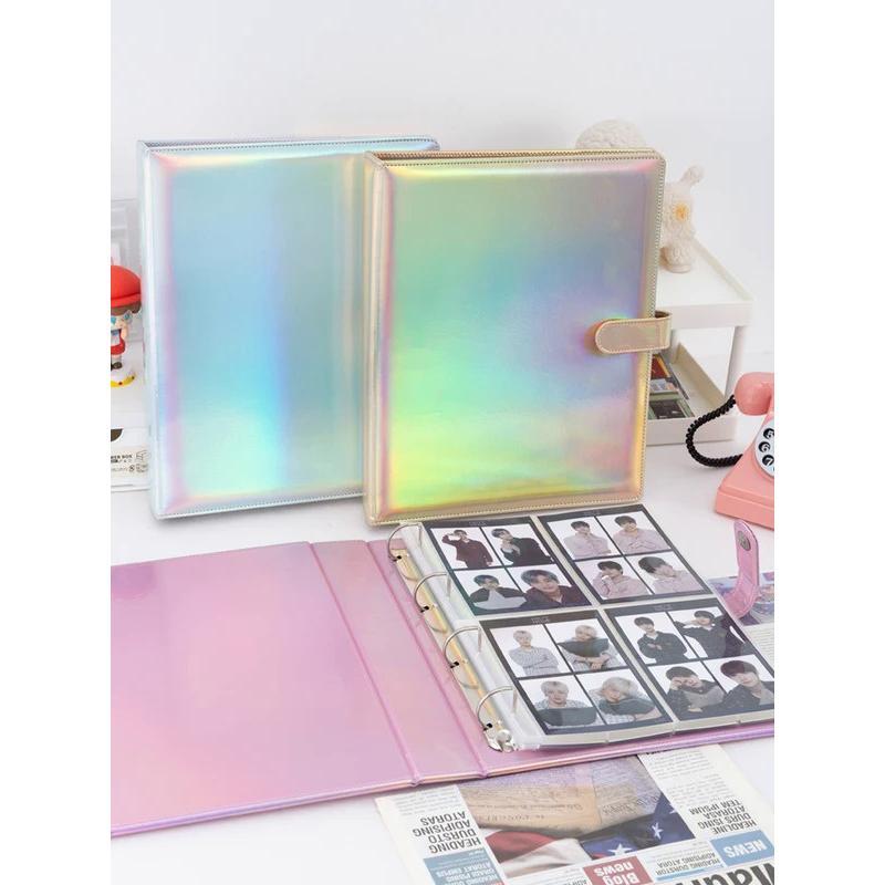Laser Binder A4 Gradient Rainbow Photocard Collect Book Larg - TikTok ...