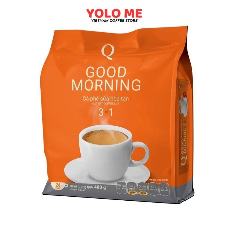Good Morning Tran Quang 3 in 1 instant milk coffee pack 480g - TikTok ...