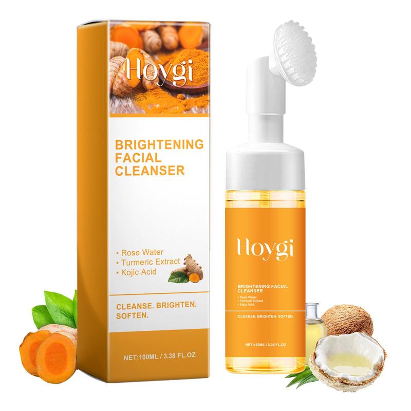 2Pcs Turmeric Facial Cleanser, Foaming Face Wash, Turmeric Face ...