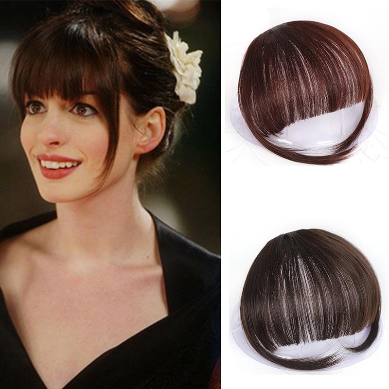 Wig Bangs Hair Piece Mini Air Bangs with Sideburns Straight Bangs ...