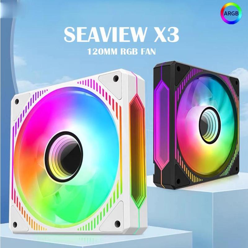 INPLAY Seaview X3 120MM RGB Case Fan 6Pin Silent Computer Fa - TikTok ...