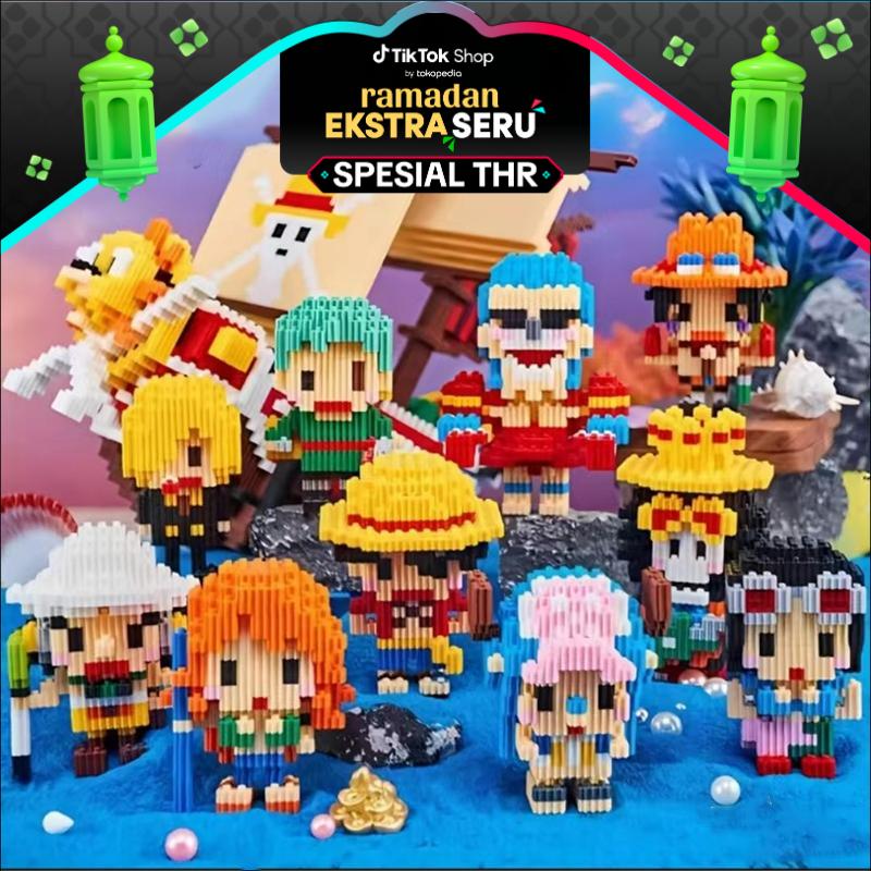ORIGINAL Nano Blocks Bricks ONEPIECE Mini Series 3D, OnePiec - Shop ...