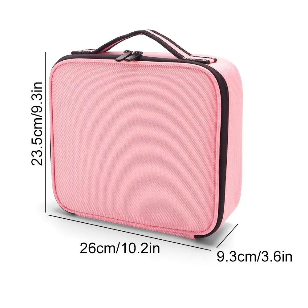 Large Capacity Makeup Storage Bag with Handle, Portable Multi-grid ...