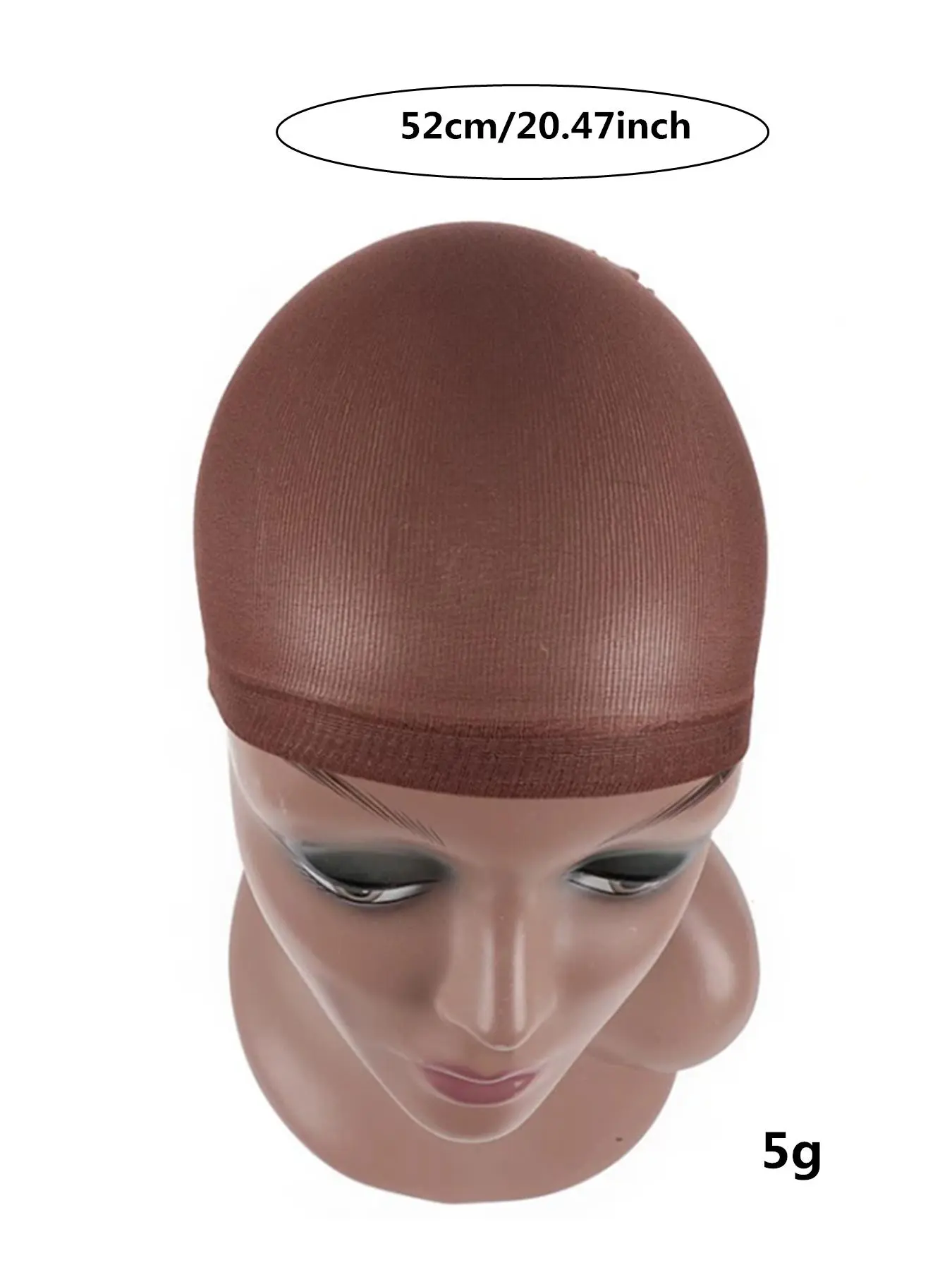 2pcs/pack Solid Color Wig Cap, Invisible Wig Cap, Hair Net For Wig Wear ...