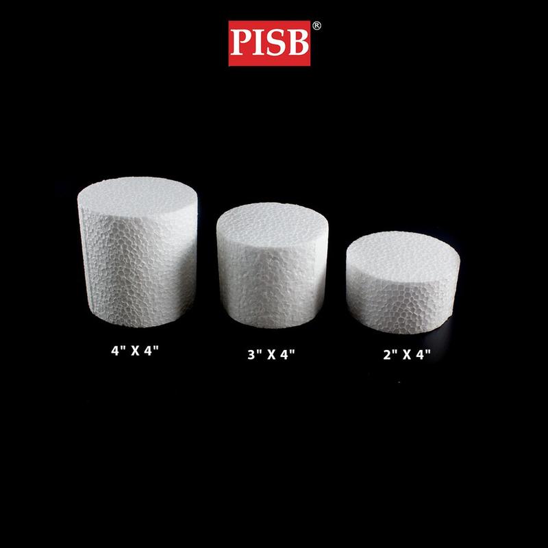 J040060/76/132 4*2"/3"/4"Inch Cylinder Polystyrene Foam / Gabus ...