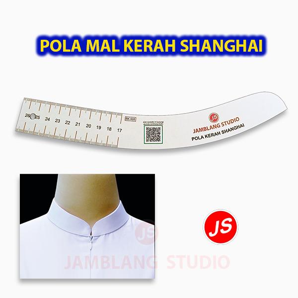 Pola Mal Kerah Shanghai All Size BK 004 [ Original Jamblang Studio - Shop | Tokopedia