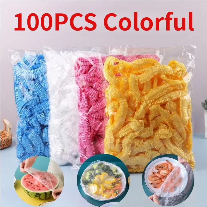 100/300/400pcs Colorful Saran Wrap Fresh-keeping Cover Fruit - TikTok ...