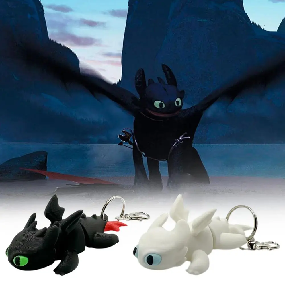 10CM Toothless 3D Printed Toys How To Train Your Dragon Model Action ...