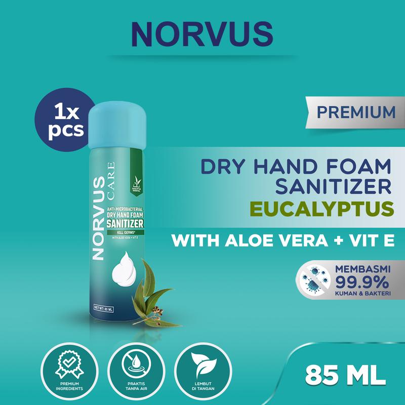 NORVUS - Dry Hand Foam Sanitizer 1x 85 ml - Shop | Tokopedia