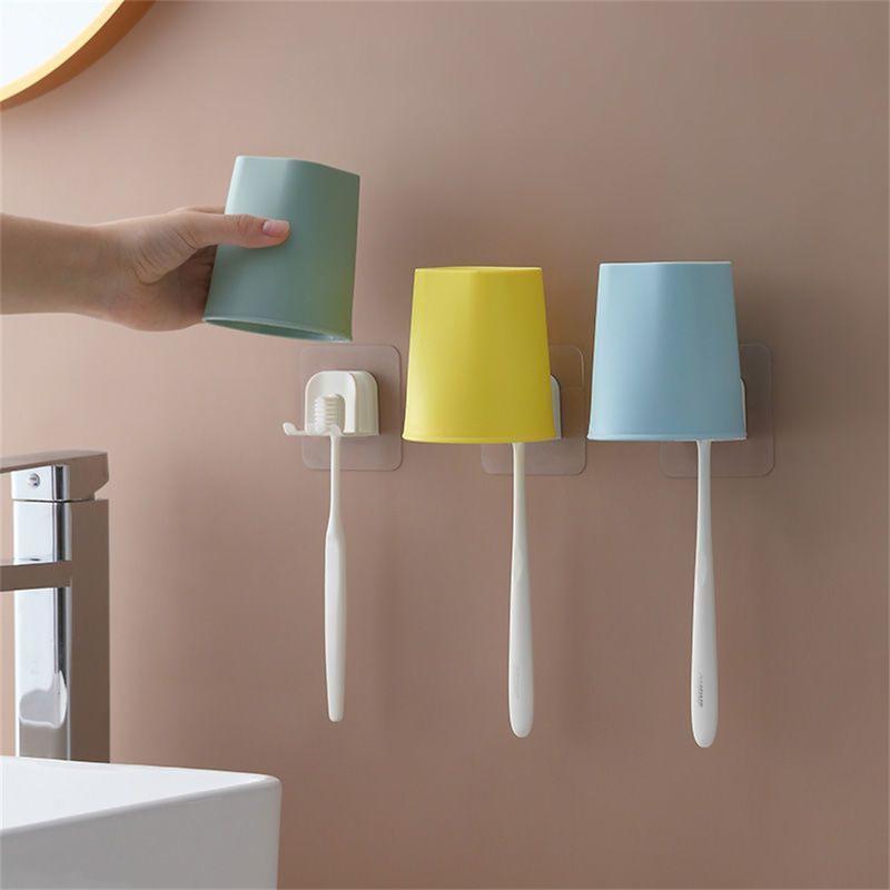 Gargle cup set wall hanging children wall hanging cup family - TikTok ...