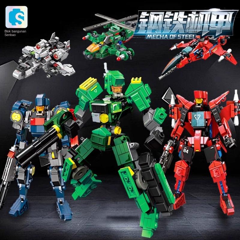 Blok Mech Keluli Kecil, Sembo, Serasi dengan Lego, Robot Dua - TikTok ...