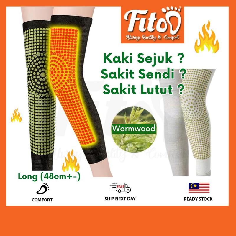 1 Pair Knee Pad Sakit Lutut Self Heating Therapy Knee Pain Relief ...