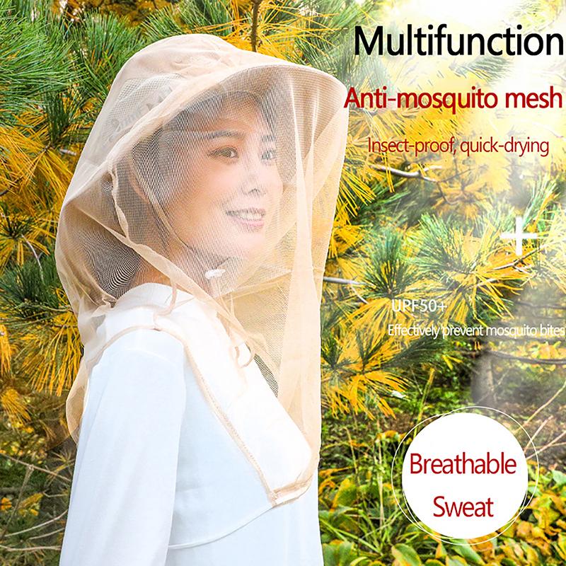 [Zgg]Mask Anti Mosquito Fishing Cap Outdoor Fishing Hatt Hat - TikTok ...