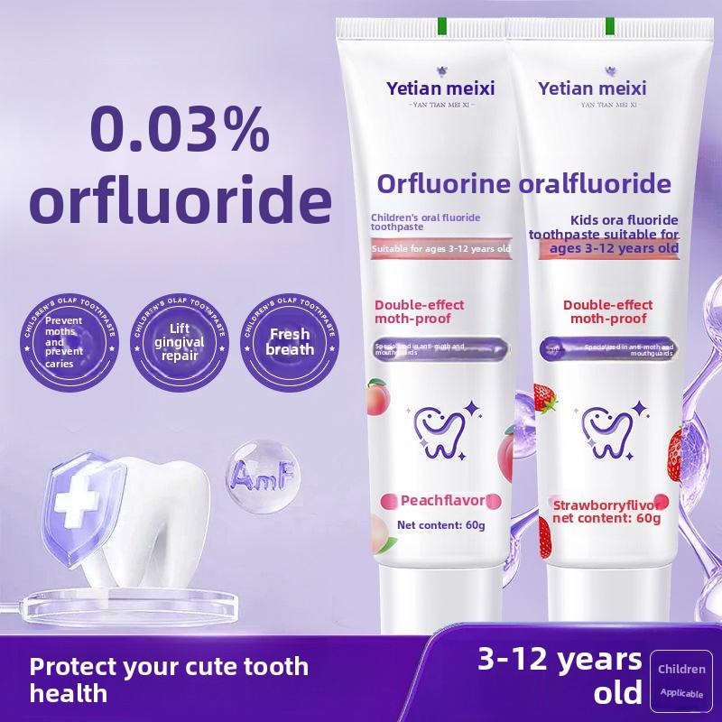 Genuine Goods German Olafur Children's Toothpaste 3-12 Years Old with ...