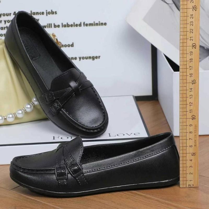 【COD】Women's black shoes 653-1#school shoes black shoes flat - TikTok ...