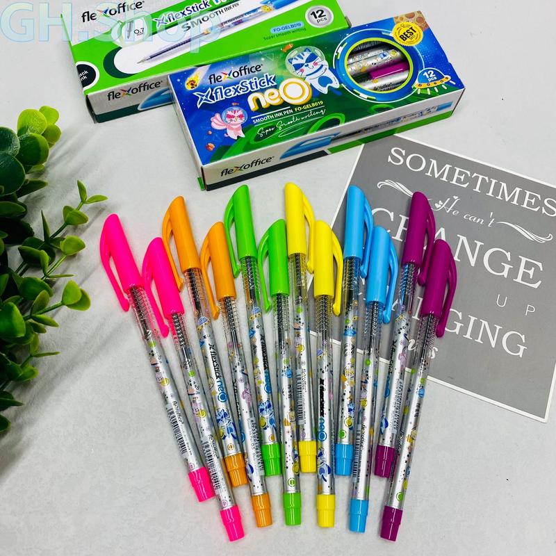 Flexoffice FO-GELB019 Flexstick NEO Smooth Ink Pen Ballpen Set - TikTok ...