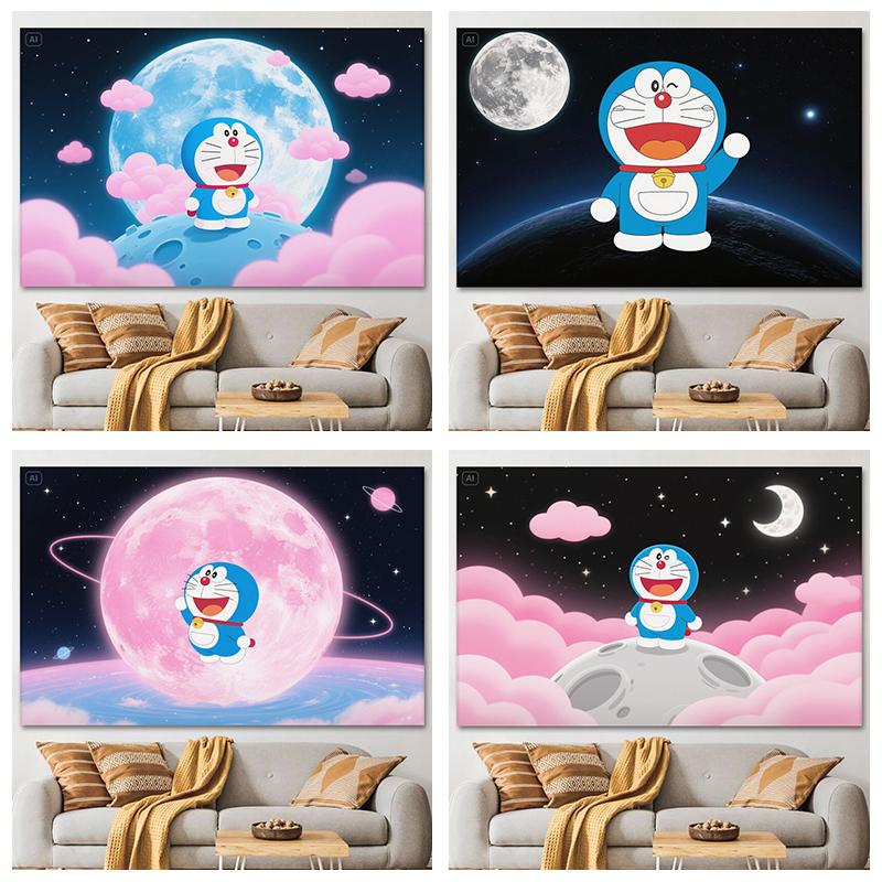 Doraemon Anime Room, bedroom decoration, hanging cloth, living - TikTok ...