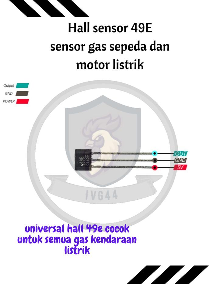 Jual Hall sensor 49e sensor gas sepeda motor listrik Handle Motorcycle ...