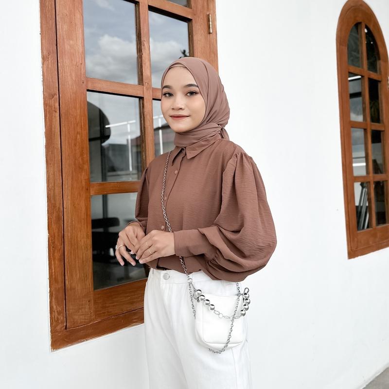PEVITA PUFFY BLOUSE CRINKLE - Shop | Tokopedia