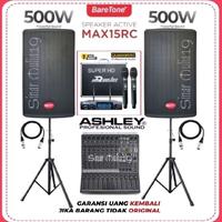 Jual Sound System Speaker Aktif BareTone MAX15RC Mixer ASHLEY 8 Ch ...