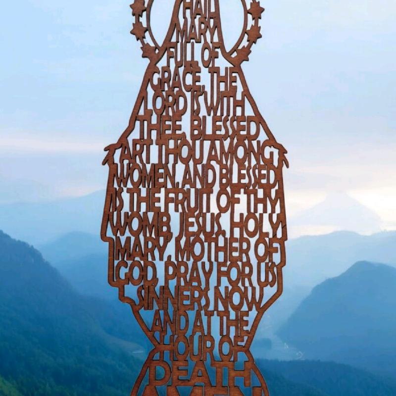 Hail Mary Prayer Stand 3mm basswood (Not Ordinary Plywood) - TikTok ...