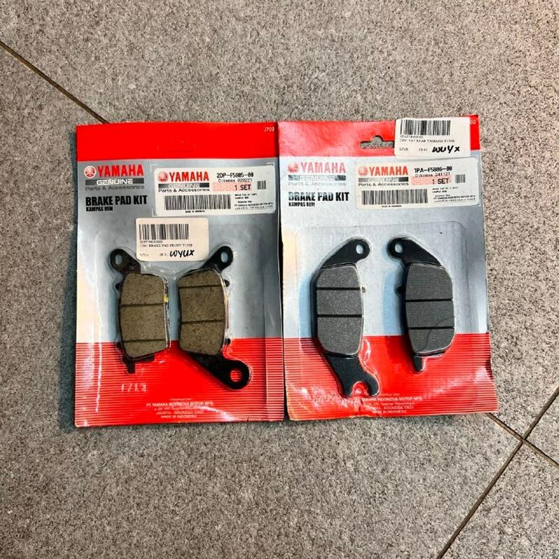 Brake Pad Yamaha Y15 V1 V2 / Y16 Front Rear Depan Belakang Brek Pat ...