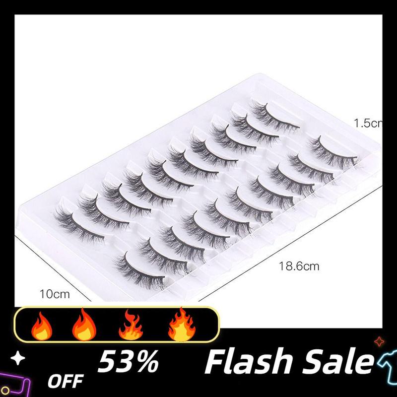 False Eyelashes Cat Eye Look Natural Short Lashes Soft Wispy - TikTok ...