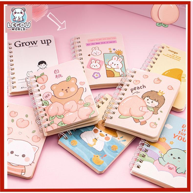 1pc 《160 PAGE 》Cute Cartoon Mini Notebook Portable Memo Note - TikTok ...