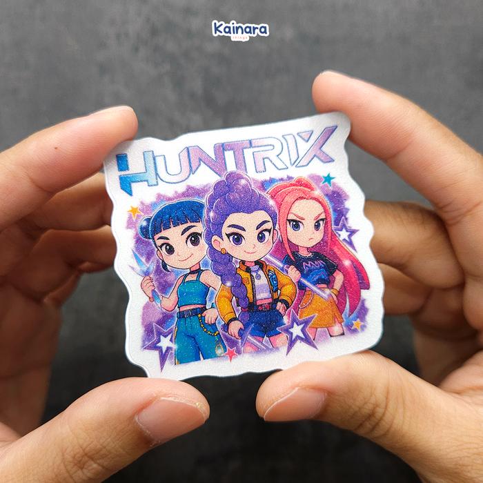 Promo Sticker KPOP Demon Hunter - Huntrix A / Stiker Anime K POP ...