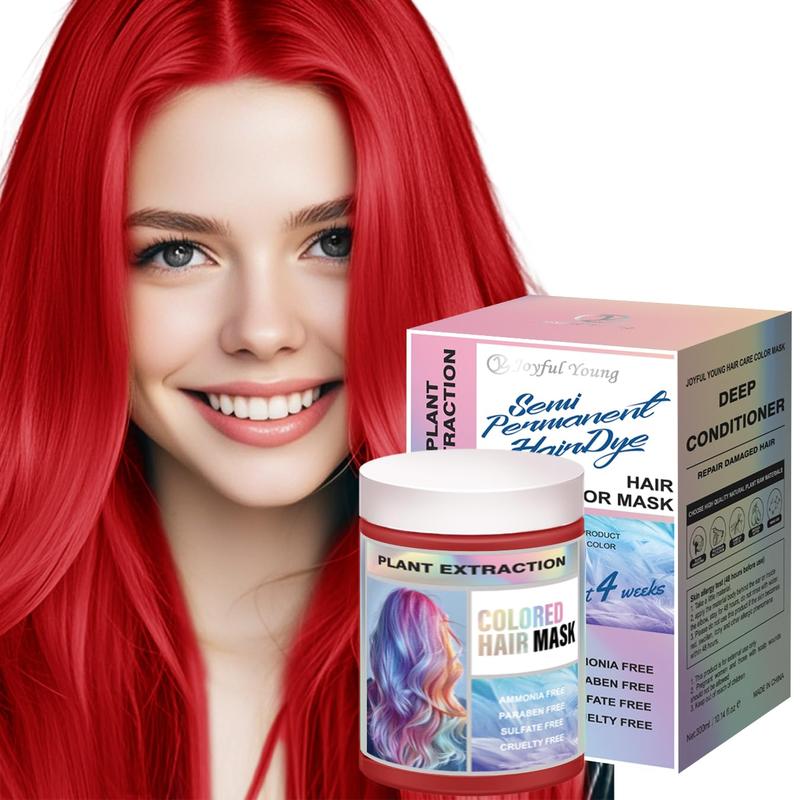 Vegan Semi Permanent Hair Color Mask - Color Depositing Conditioner for ...