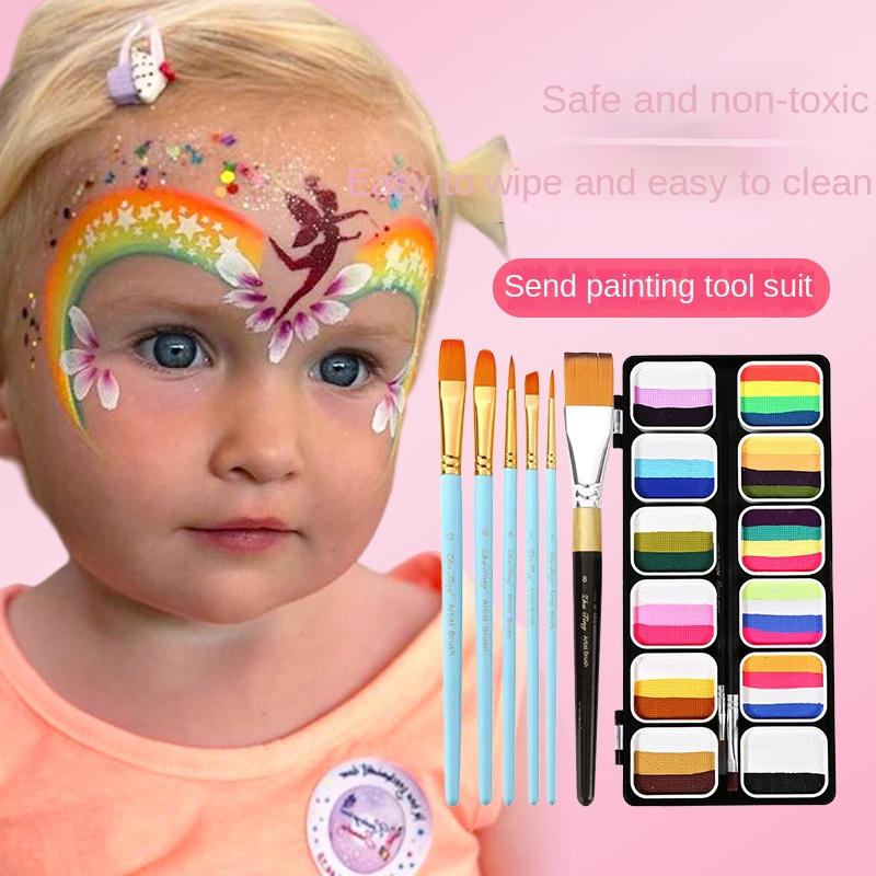 Children's Face Painting Pigment 12 Grid Suit Wholesale Face - TikTok ...