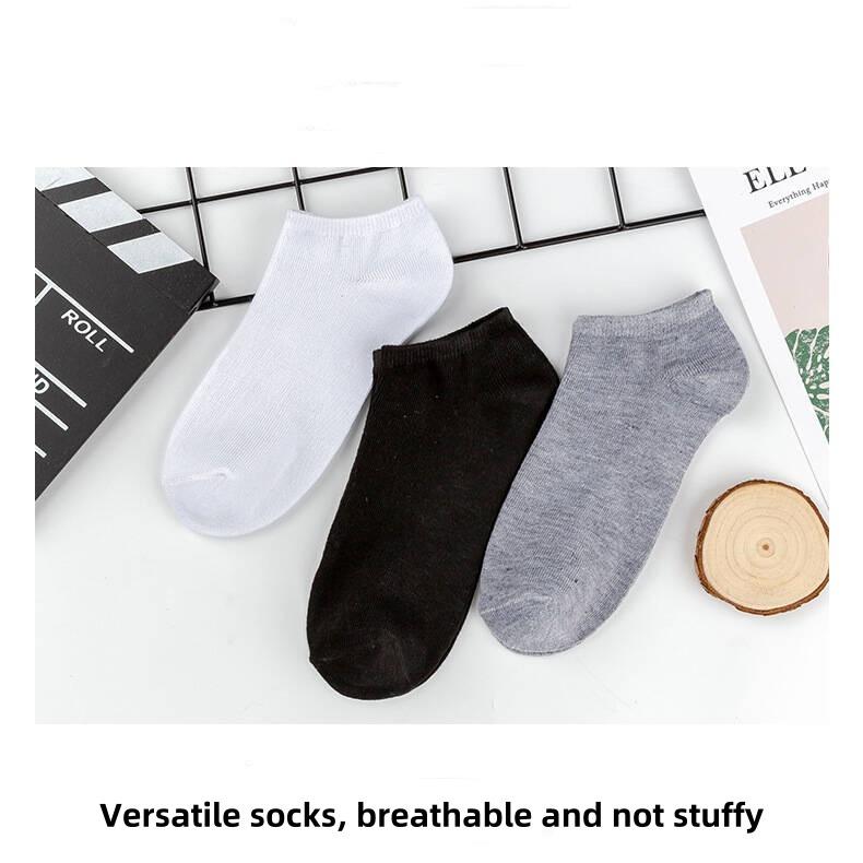 Miss Chang Men Solid Color Boat Socks Fashion Breathable Daily - TikTok Shop Philippines