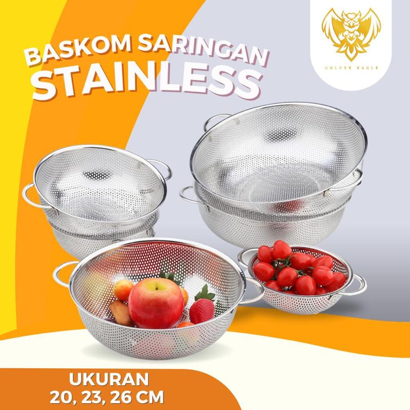 GOLDEN EAGLE - Baskom Jaring Stainless Baskom Cuci Buah Sayu - Shop ...