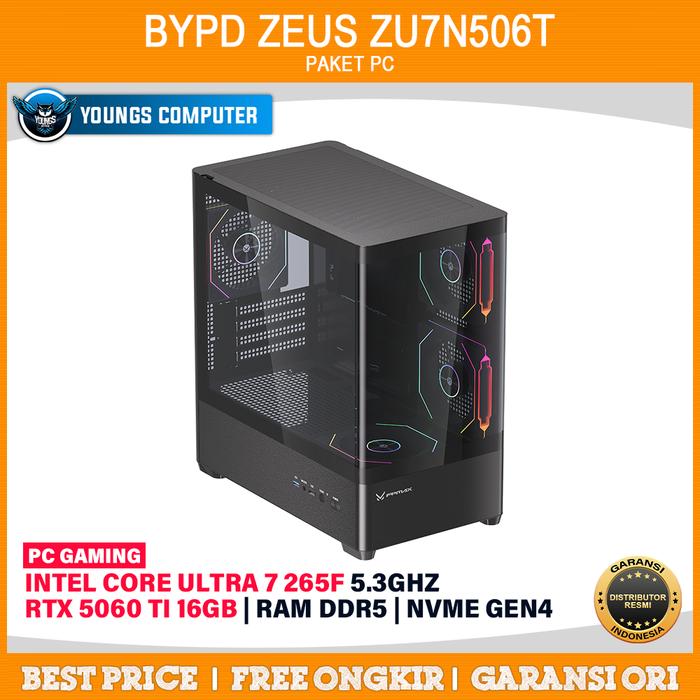 Promo BYPD ZEUS Zu7N506T Intel Core Ultra 7 265F 5.3Ghz | RTX 5060 Ti ...