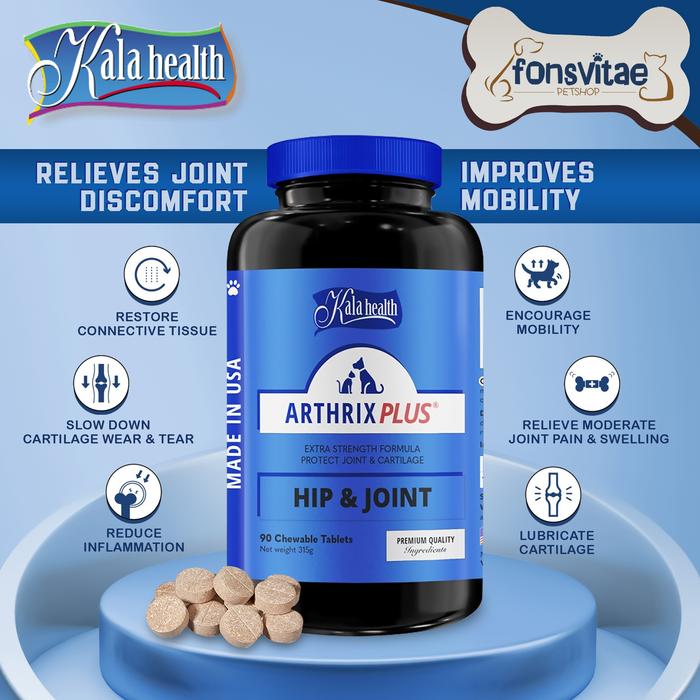 Jual Arthrix Plus HA 90 tablet - Vitamin Tulang Sendi Anjing - Kab ...